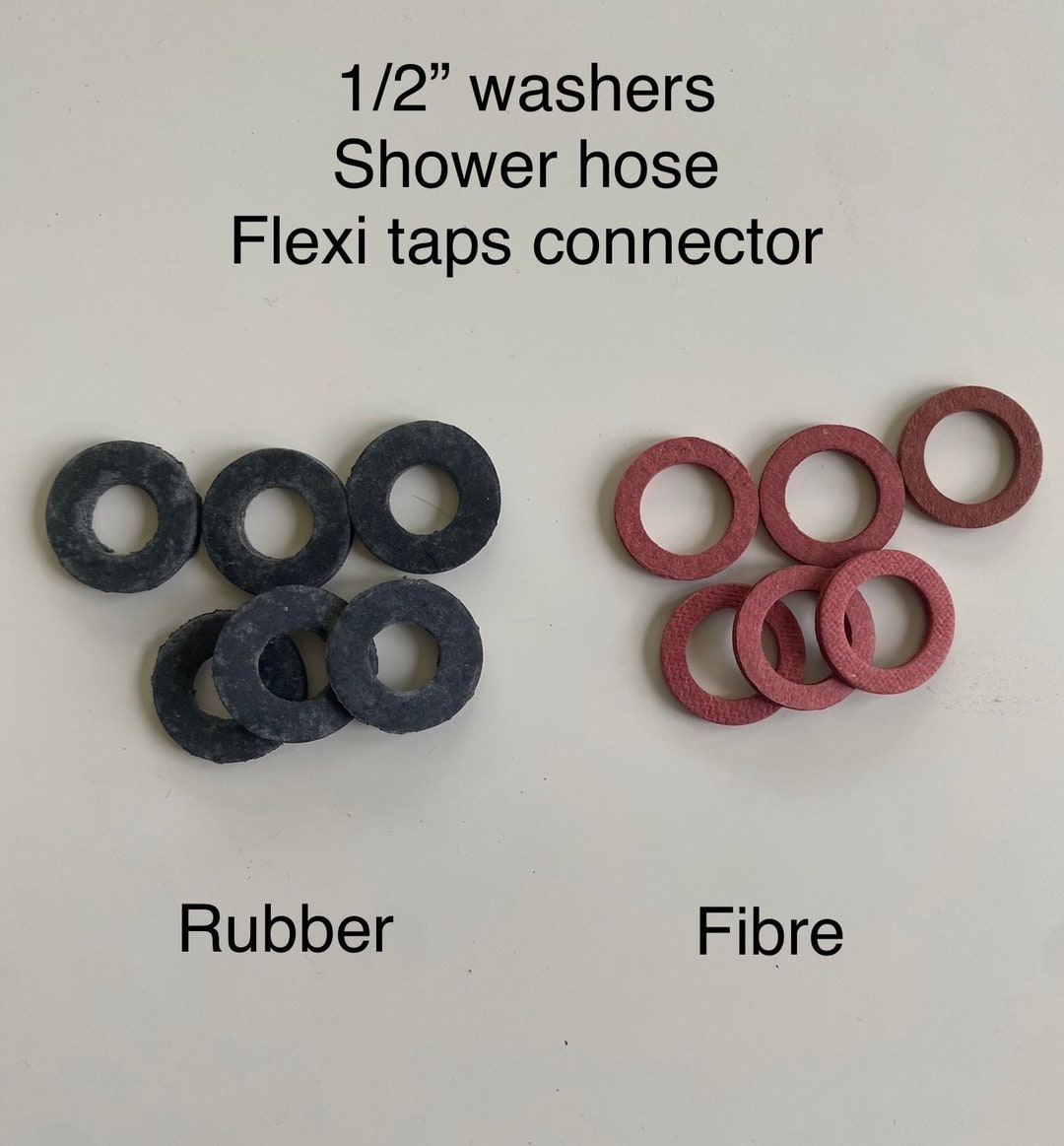 1/2 Shower Hose Washers Black Rubber / Fibre Flat Also Suitable for ...