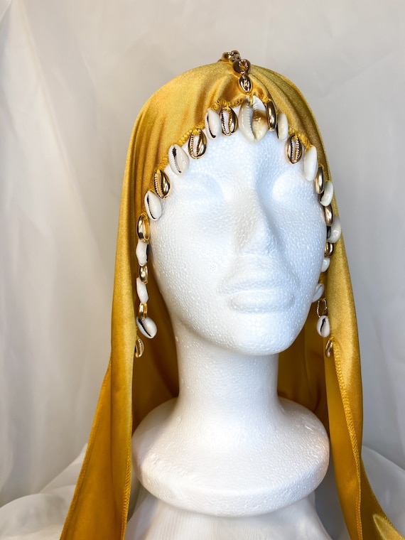 Golden Oshun Durag Headpiece - Etsy