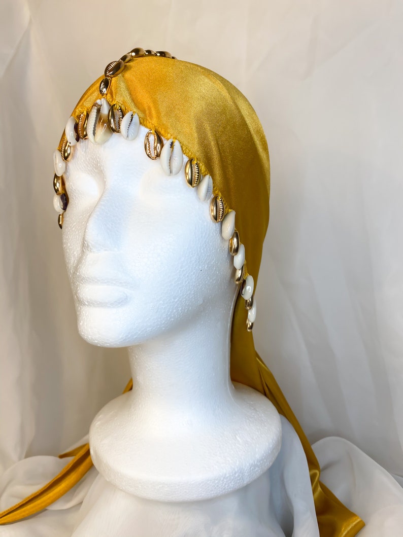 Golden Oshun Durag Headpiece - Etsy