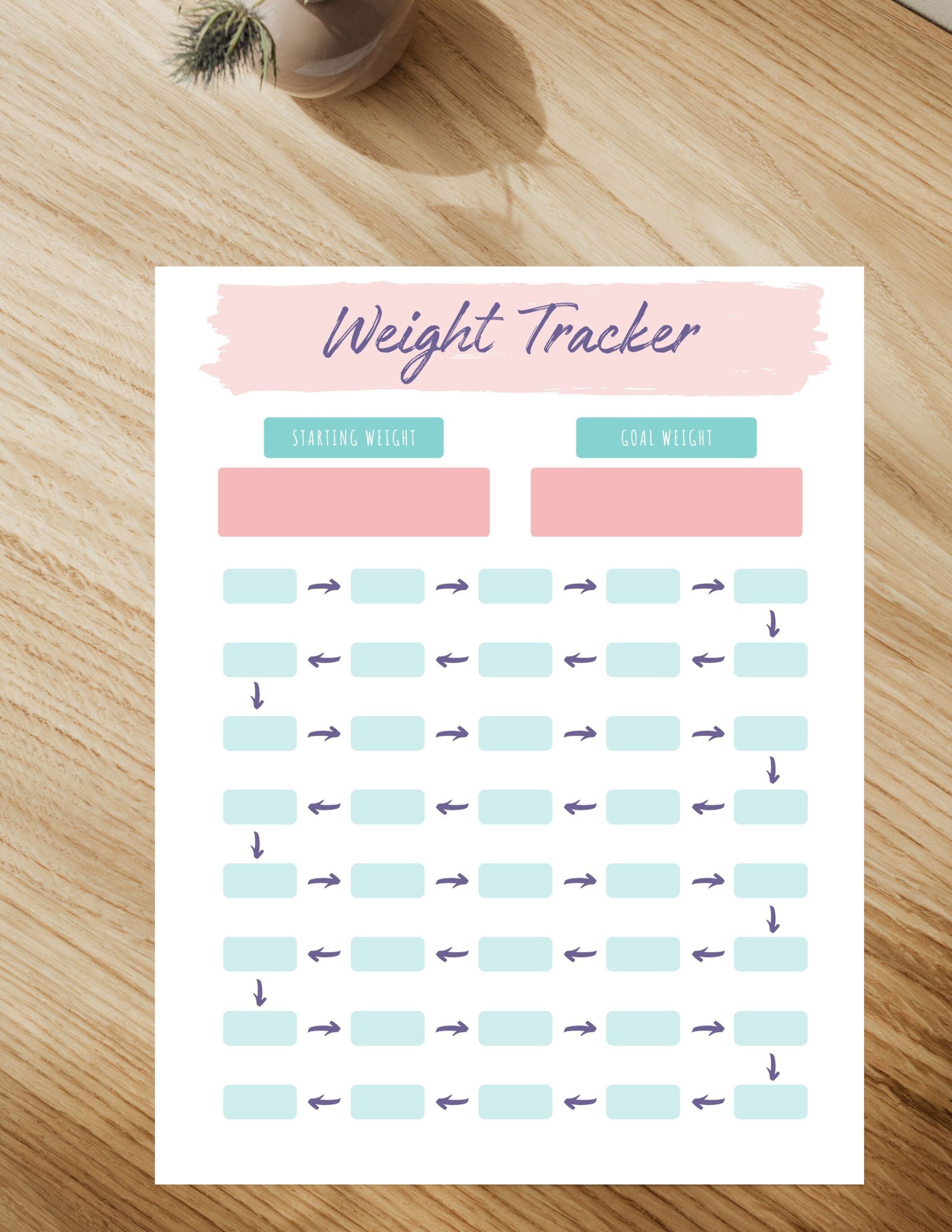 Weight Loss Tracker Pound Tracker - Etsy