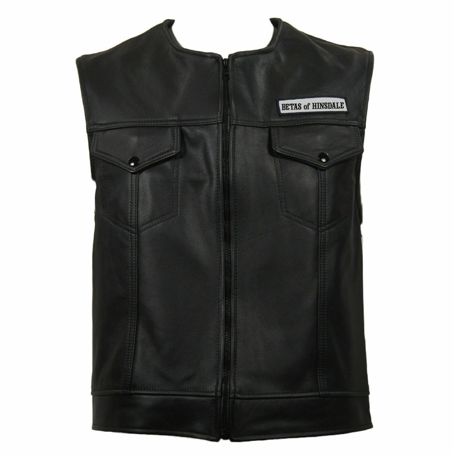 Personalized Custom 100% Genuine Leather Vest Jackets for Bike ...