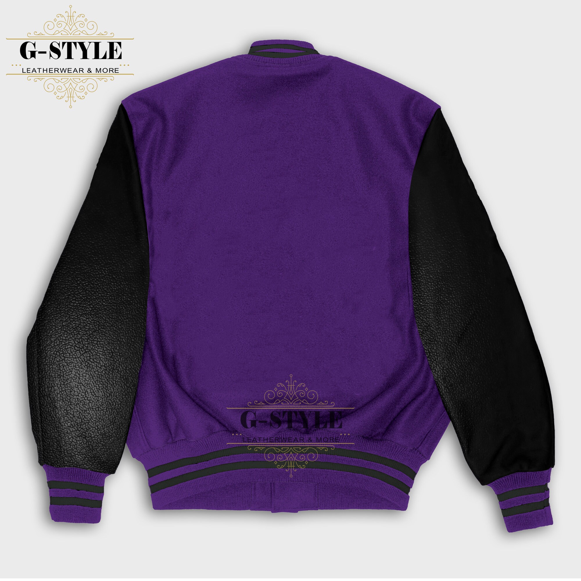 Spinespark Purple & Black, Varsity Jacket, Letterman Jacket, College ...