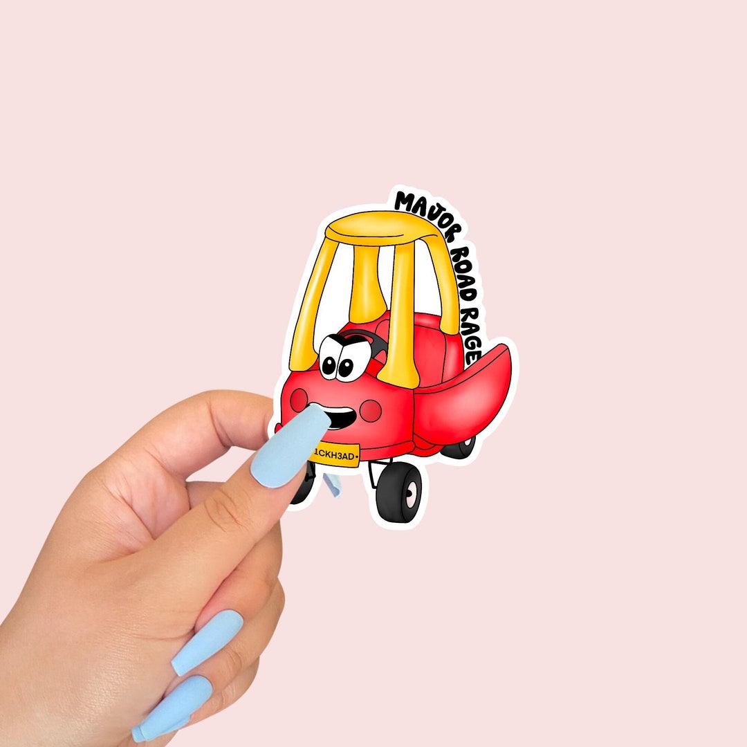 MAJOR ROAD RAGE Die Cut Sticker | Funny Meme Sticker | Sticker Art ...