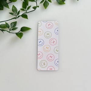 Fun Smiley Face Rainbow Bookmark, Cozy Book Club Bookmark, Holiday ...