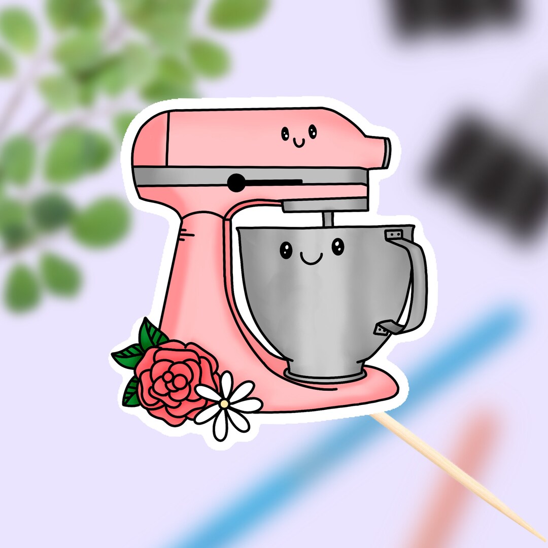 Baking, Stand Mixer Sticker, Water Resistant for Journals, Water ...