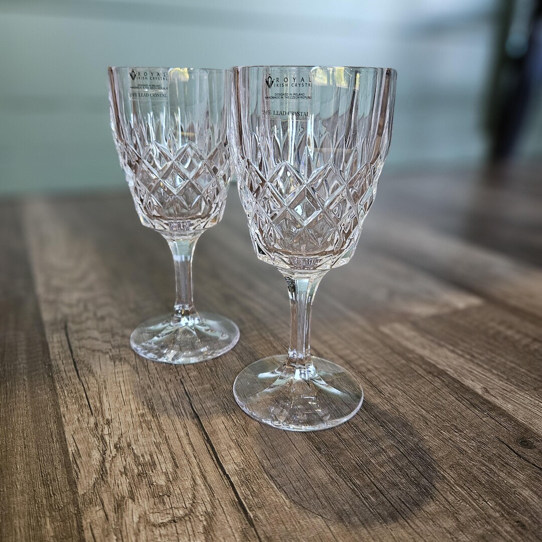 Royal Limited Crystal 24% Lead Crystal Czech Republic Wine Glasses Set ...