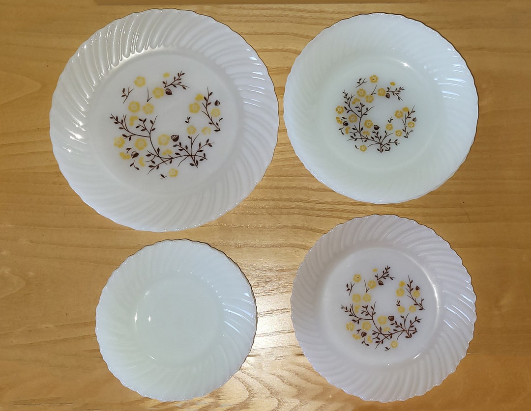 Vintage Termocrisa Milk Glass Plates Vintage Dishes - Etsy
