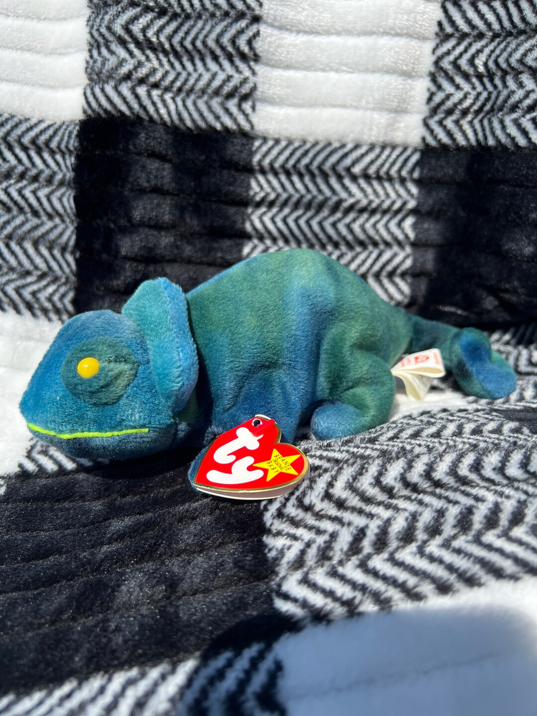 RARE and Retired 1997 Rainbow Chameleon Ty Beanie Baby - Etsy