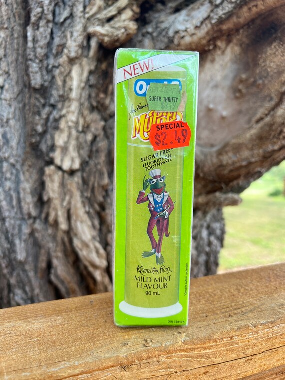 Ultra RARE 1986 the Muppets Kermit the Frog Oral B Toothpaste - Etsy