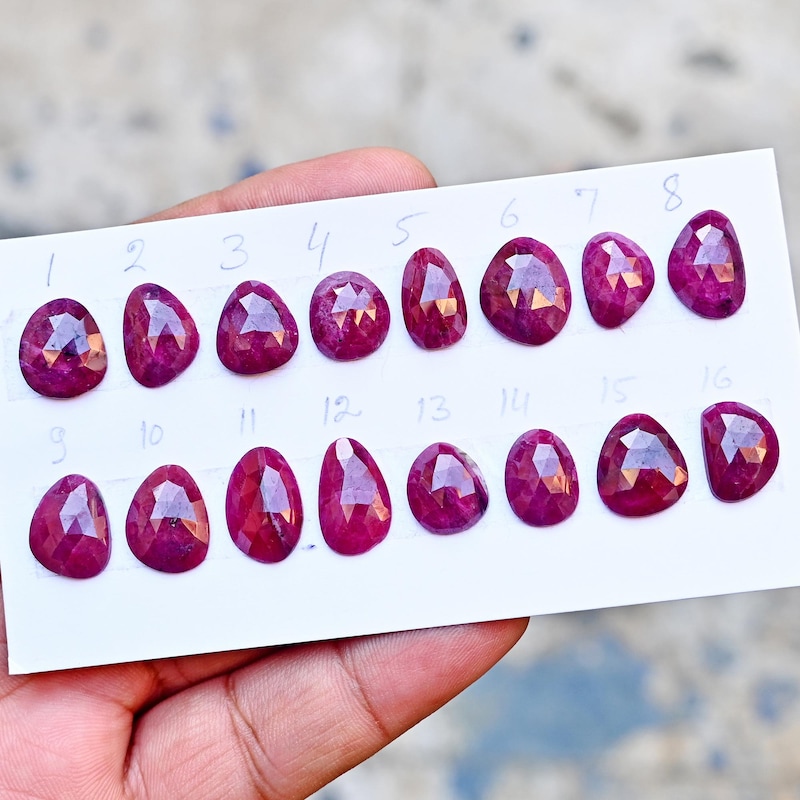 Loose Moissanite Ruby - Etsy