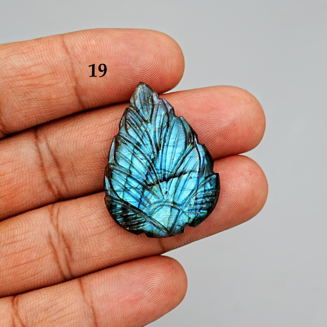 Natural Labradorite Carving Cabochon, Very Rare Carving Labradorite ...