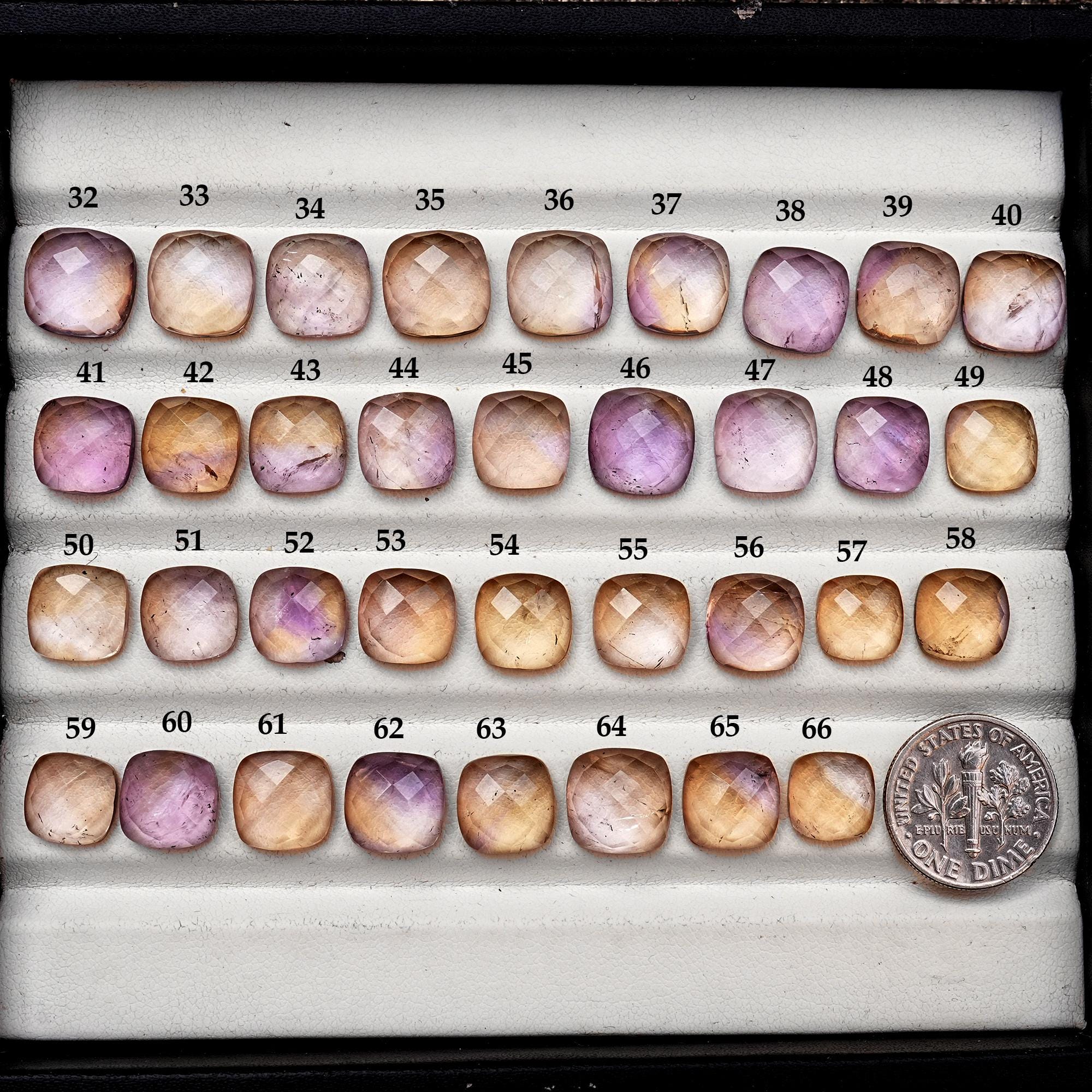 Ametrine Rose Cut Cabochon: Ametrine Stone Natural Flatback Loose ...