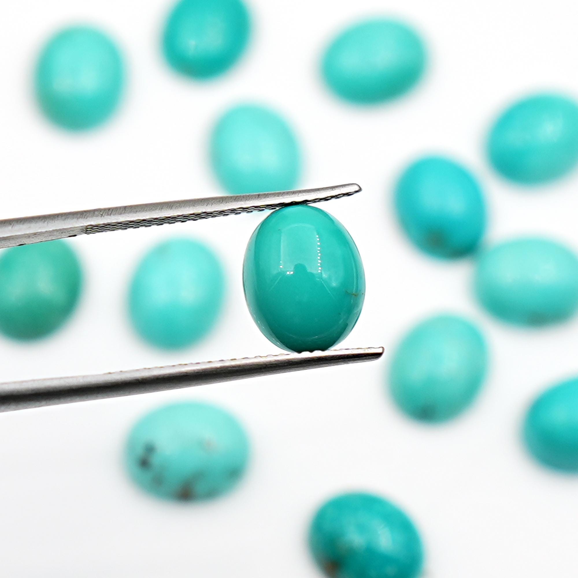 Natural Kingman Turquoise Cabochon Arizona Turquoise Flat Back Loose ...