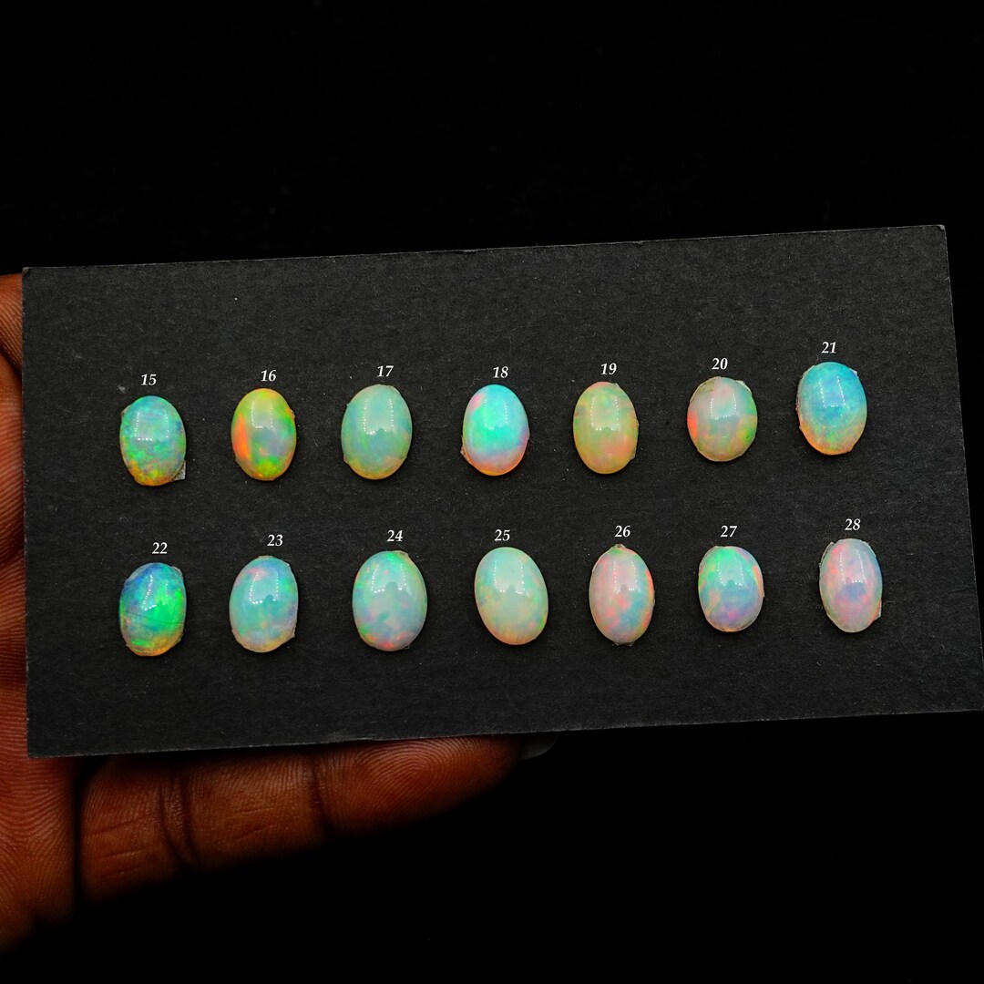 1pc Natural Top Ethiopian Welo Opal 7-12mm Small Cabochon Mix Shape ...