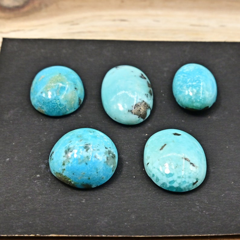 1 Pc Natural Kingman Turquoise Cabs, 12x17mm-14x23mm Kingman Turquoise ...
