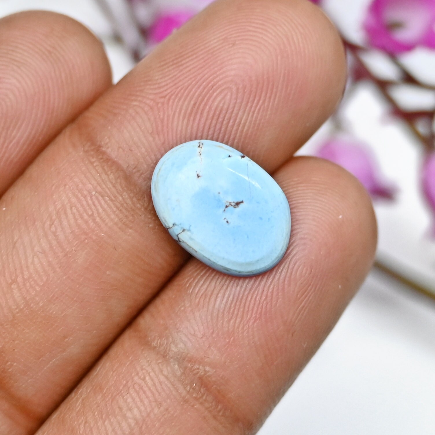 Rare Golden Hills Lavender Turquoise 14x9 Mm Flat Back Cabochon ...