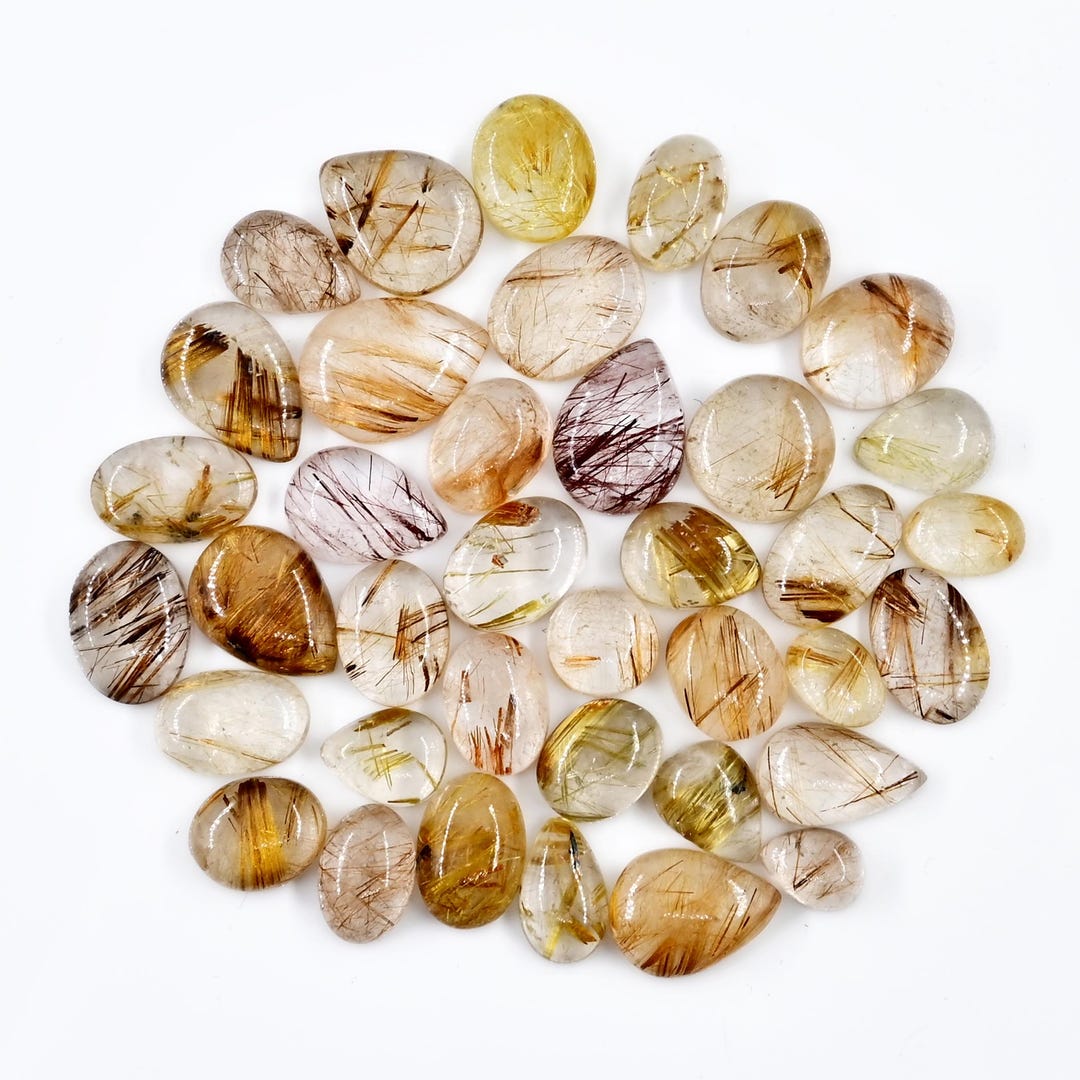 Natural Golden & Copper Rutilated Rutile Quartz Genuine Natural Grade ...