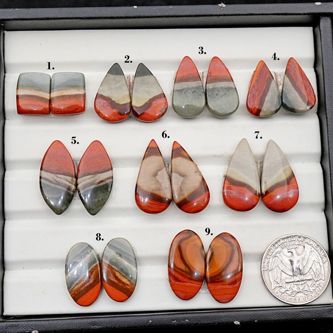 Landscape Polychrome Jasper Cabochon for Jewelry Making Polychrome ...