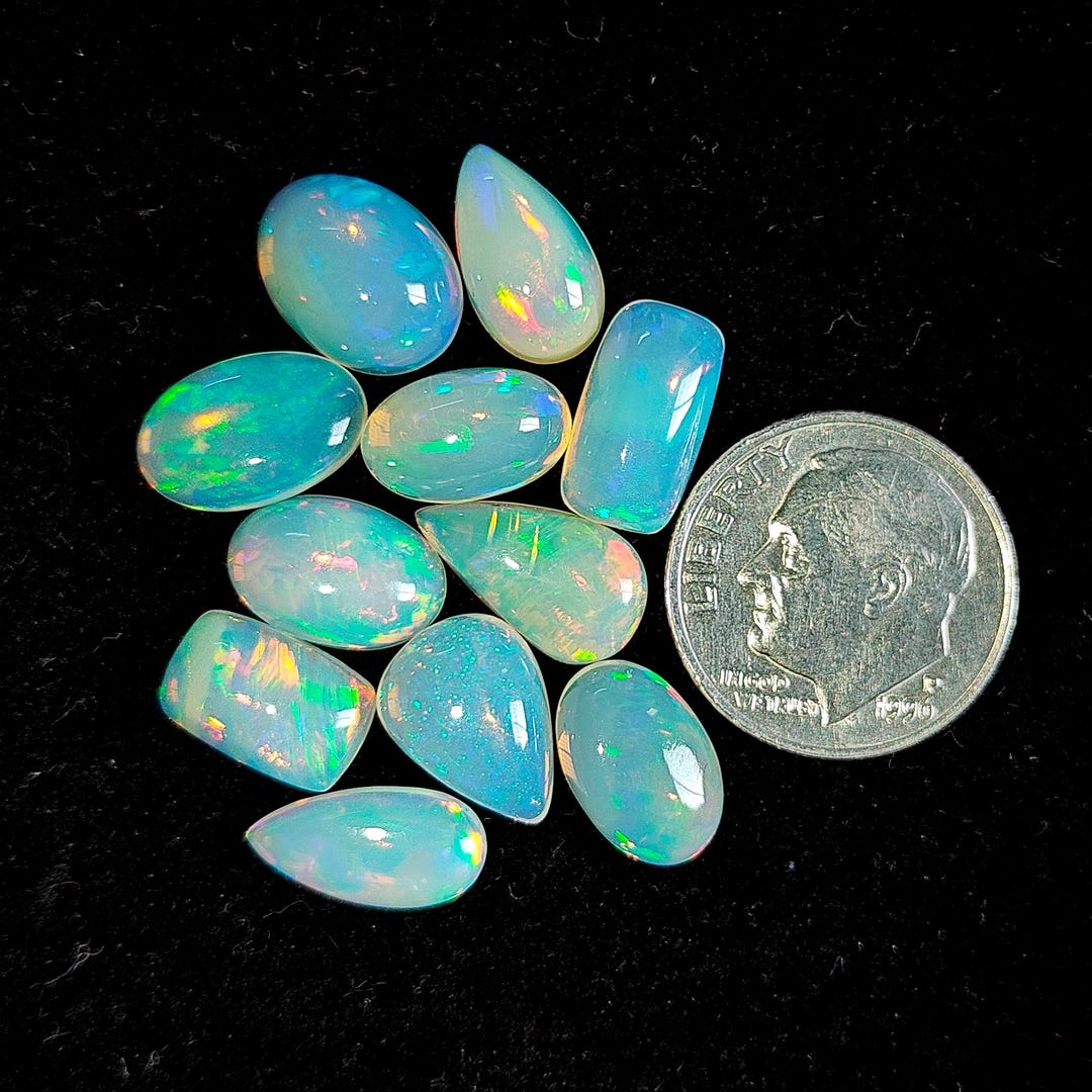11 Pieces Natural Top Ethiopian Welo Opal 6x12mm 9x11mm Wholesale Opal ...