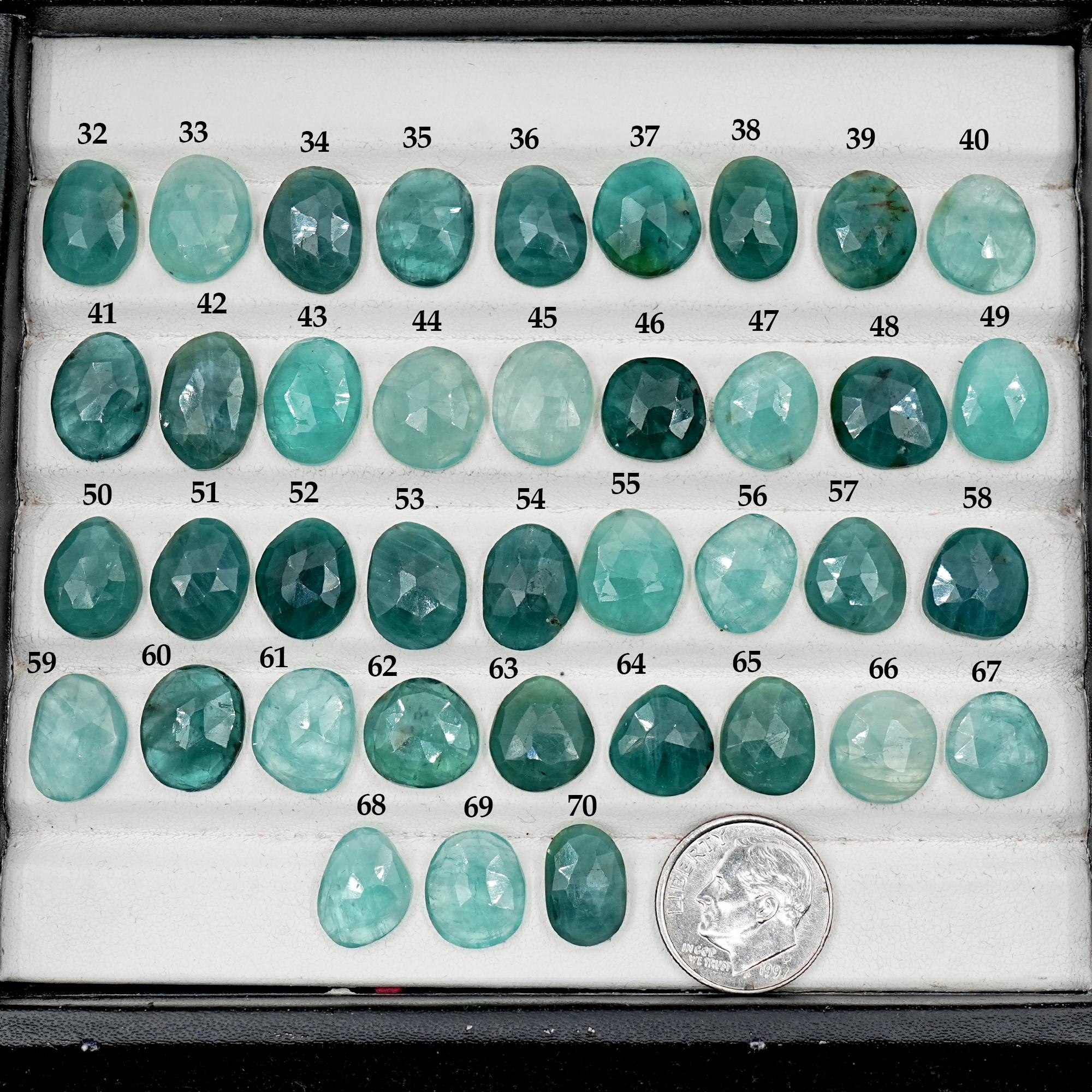 Natural Grandidierite Rose Cut Cabochon Flat Back Loose Gemstones for ...