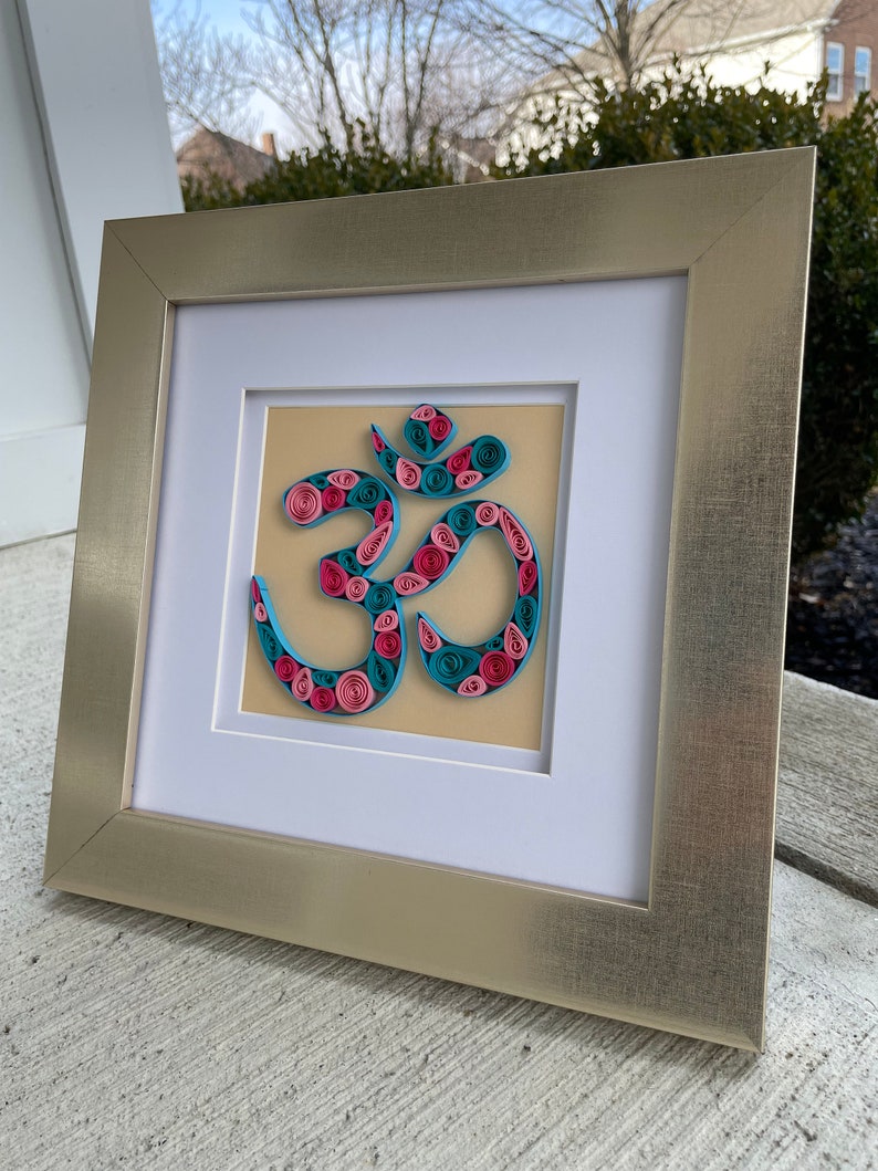 Om Art Sacred Syllable Aum Symbol Om Decor Indian Wall Art Om Paper ...