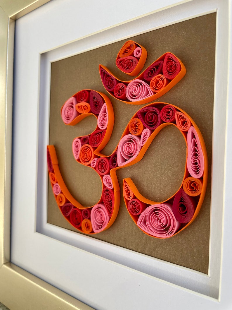 Om Art Sacred Syllable Aum Symbol Om Decor Indian Wall Art Om Paper ...