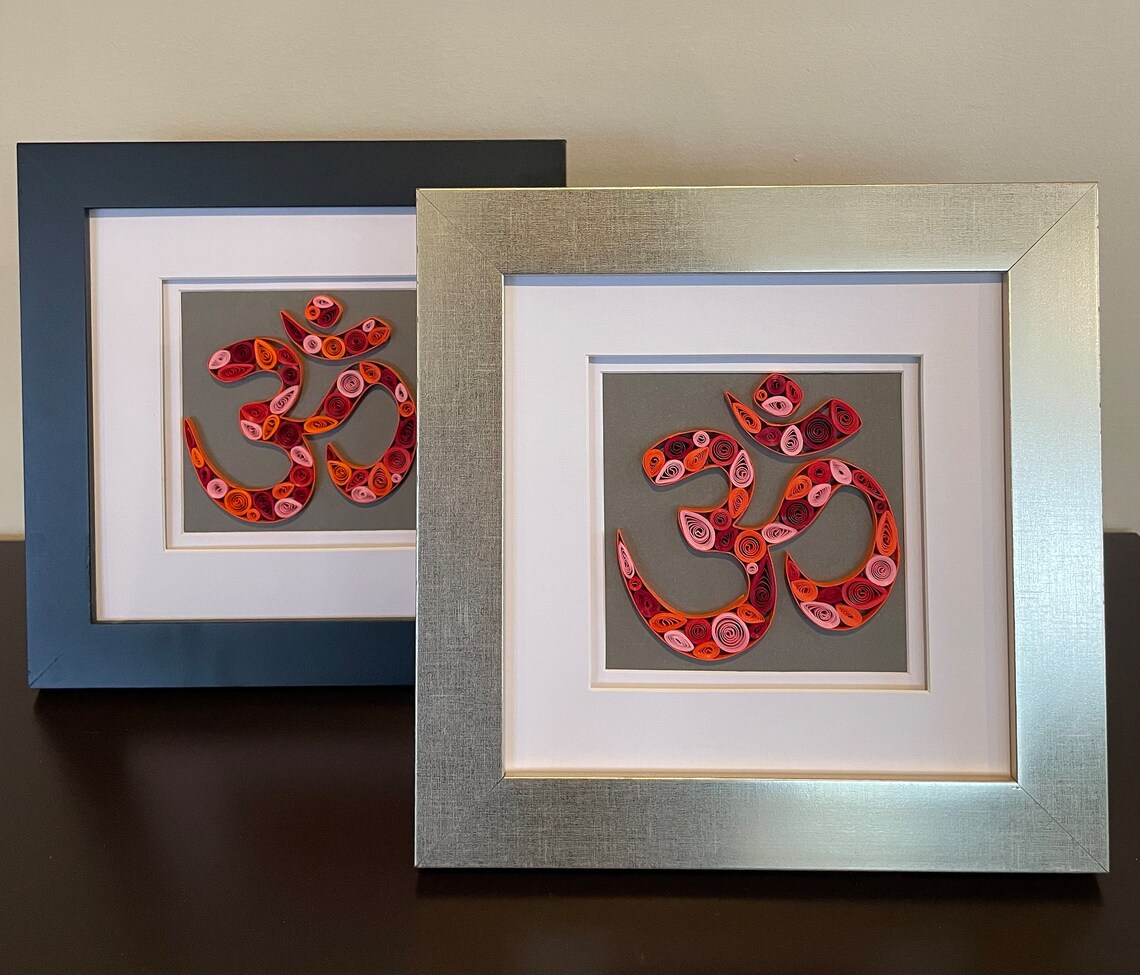 Om Art Sacred Syllable Aum Symbol Om Decor Indian Wall Art Om Paper ...