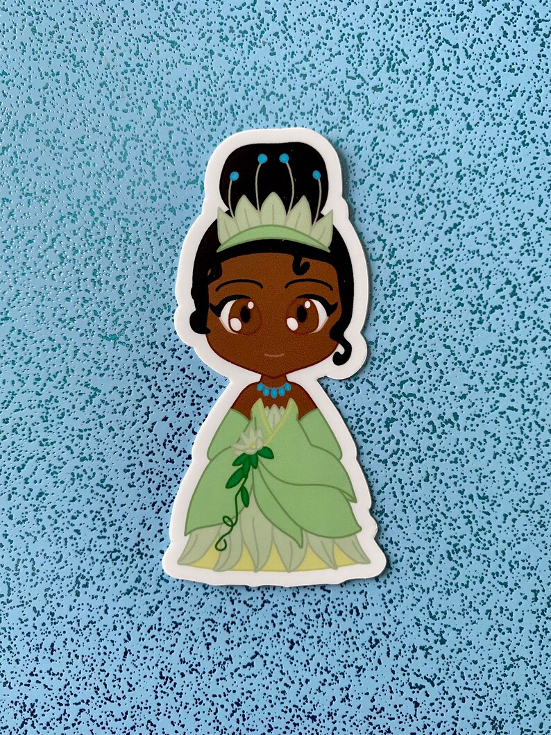 Cute Chibi Tiana Princess and the Frog Vinyl Sticker - Etsy