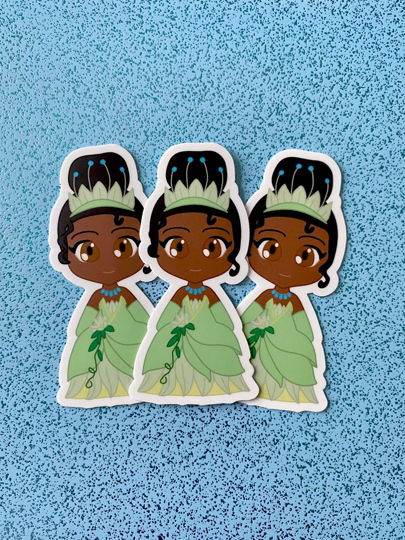 Cute Chibi Tiana Princess and the Frog Vinyl Sticker - Etsy