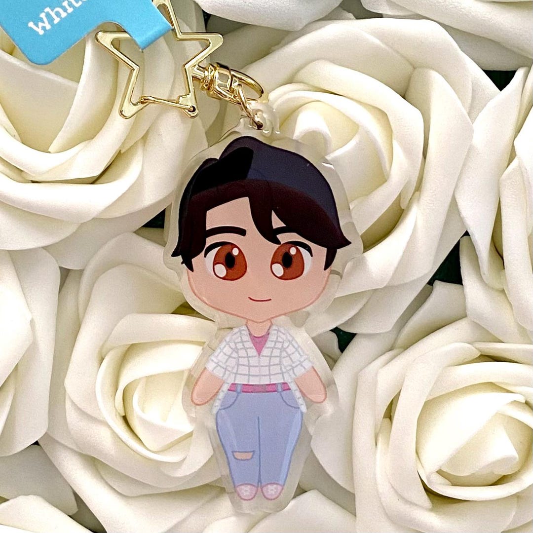 Chibi Jinu Keychain, Kpop Idol Acrylic Keyring, Cute Epoxy Bag Charm ...