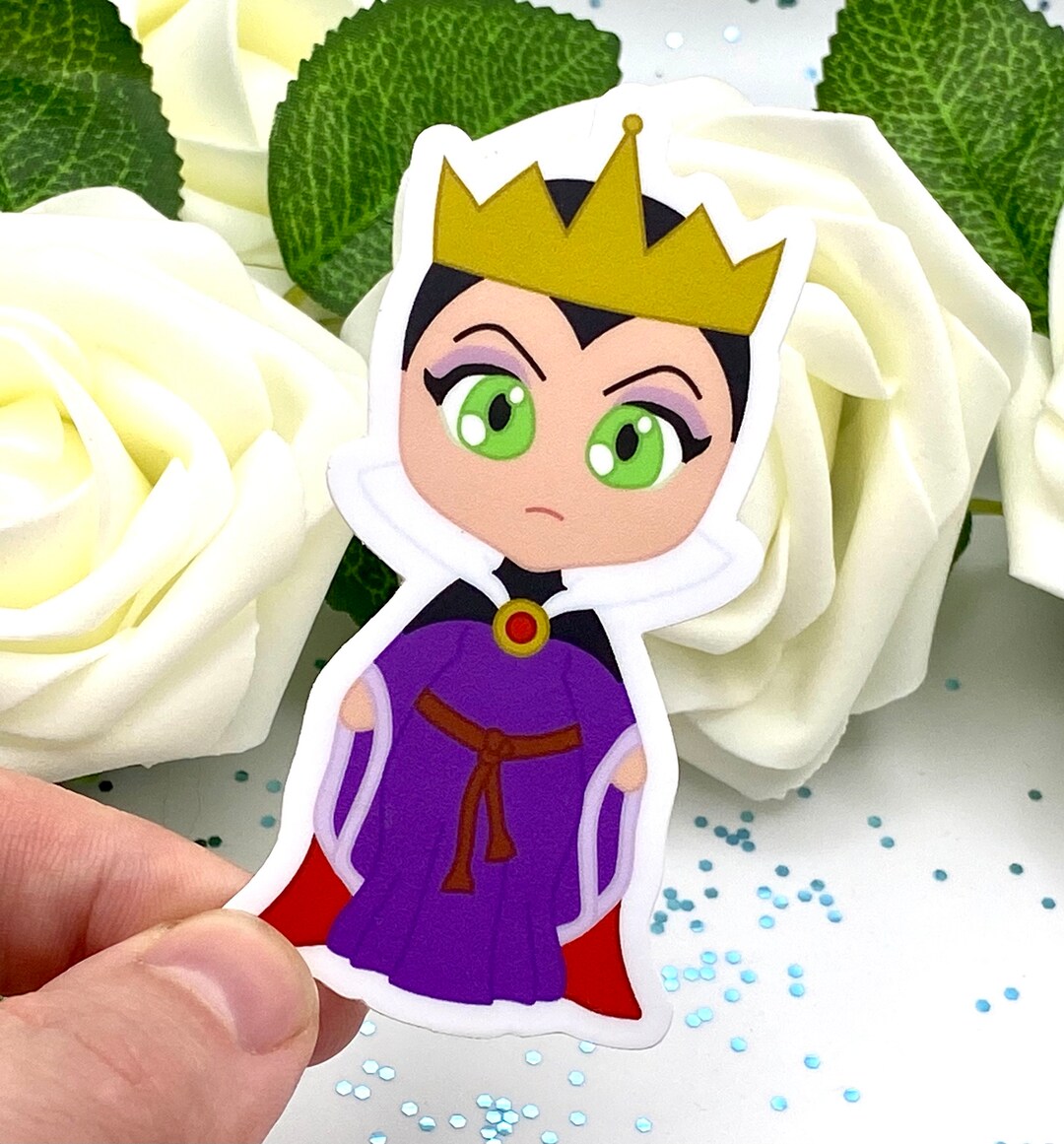Cute Chibi Evil Queen Vinyl Sticker - Etsy UK