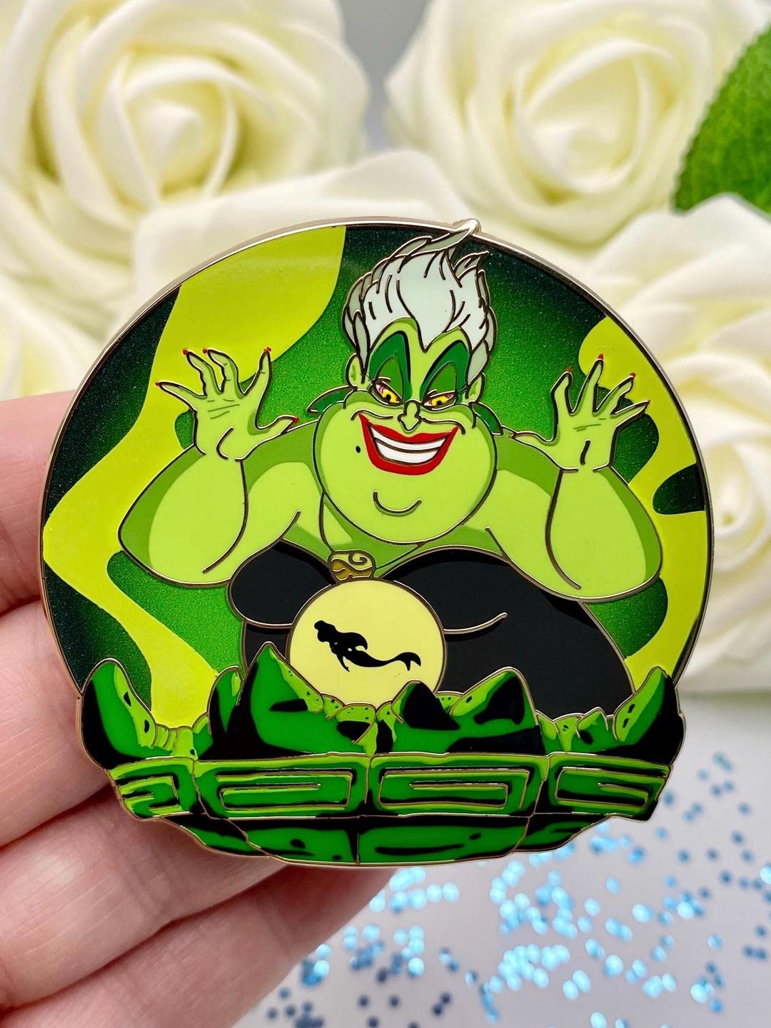 Ursula Fantasy Enamel Pin Dark Varient Triton's Daughter Will Be Mine ...