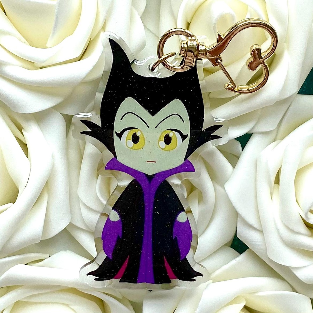 Chibi Maleficent Keychain - Etsy