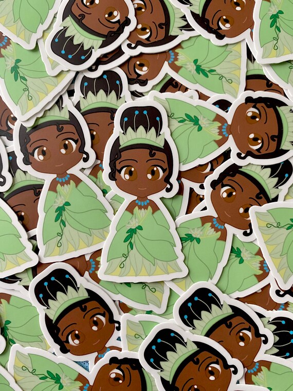 Cute Chibi Tiana Princess and the Frog Vinyl Sticker - Etsy