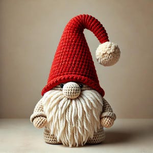 Crochet Gonk Pattern – Festive Scandinavian Gnome With Beard, Hat, and Pom-pom - Etsy