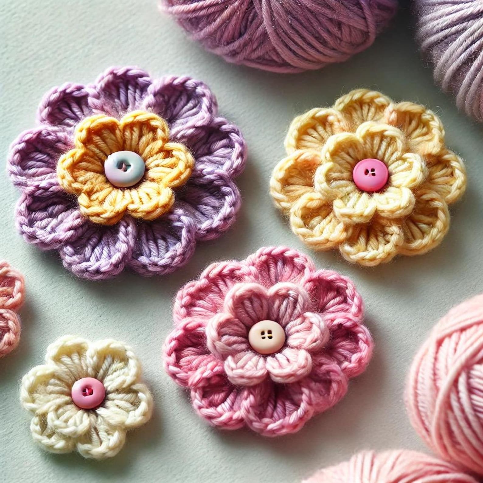 Easy Crochet Flower Pattern for Any Project - Etsy