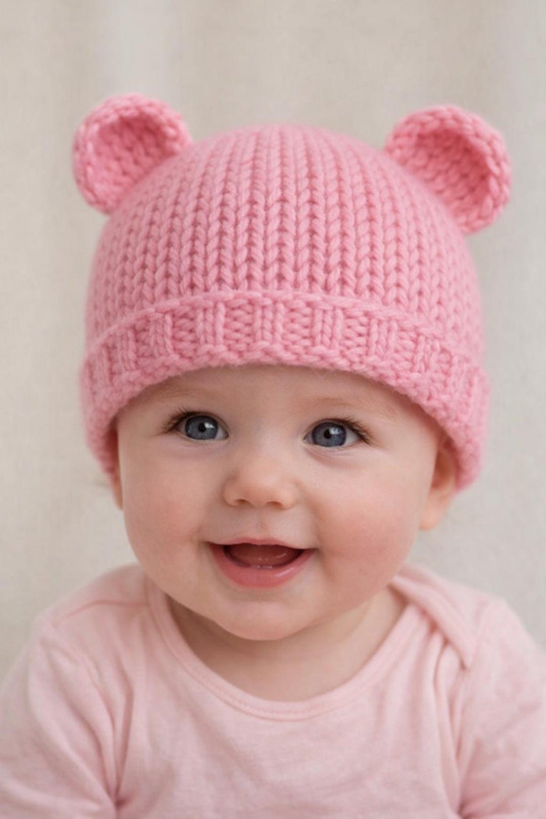 Preemie Teddy Bear Hat Knitting Pattern | Sizes 1–6 Lbs | Easy Beginner ...