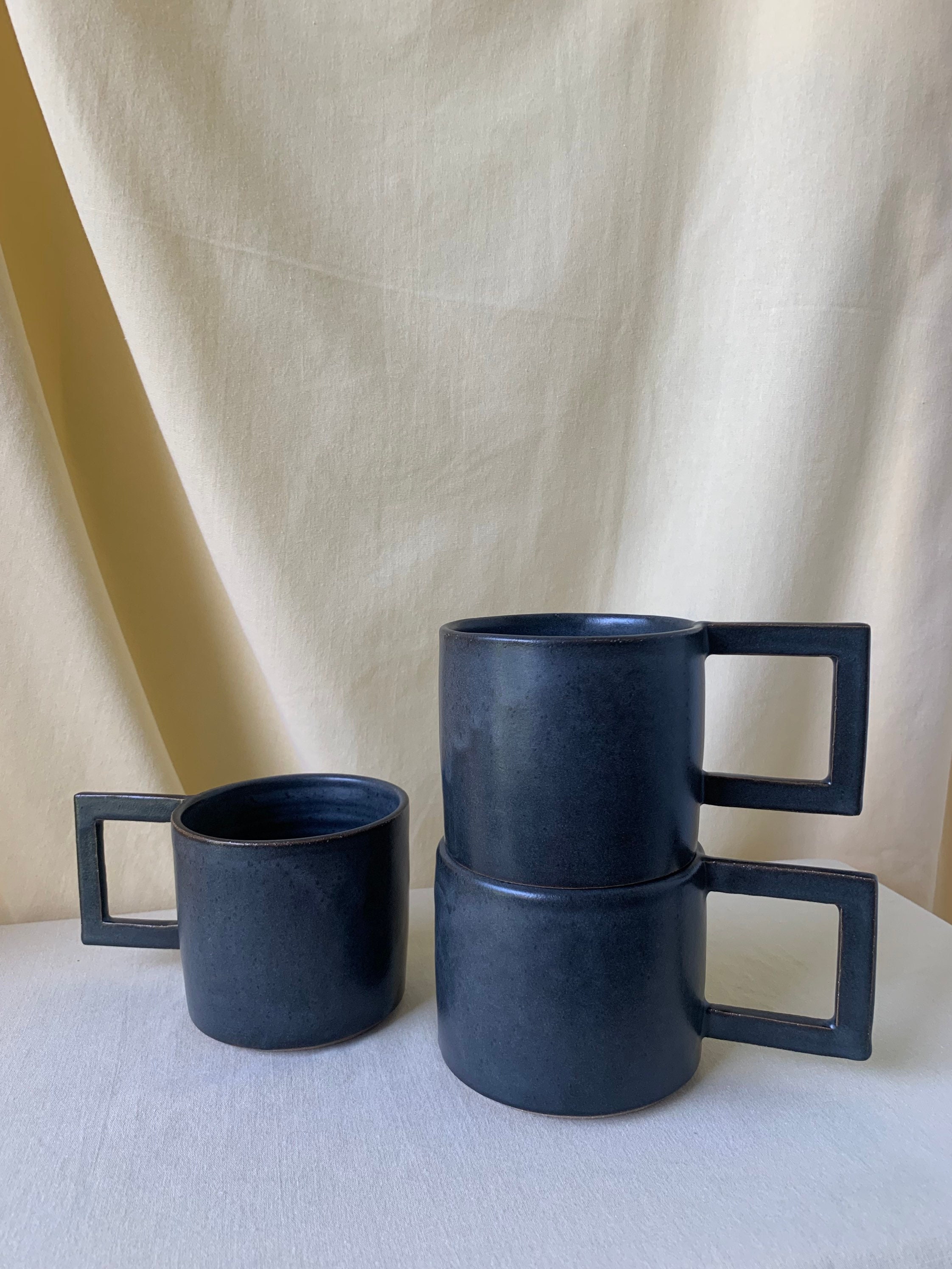 Dark Grey Mugs - Etsy