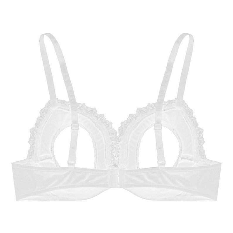 Sexy White Open Nipple Bra White Cut Out Underwired Bra Etsy