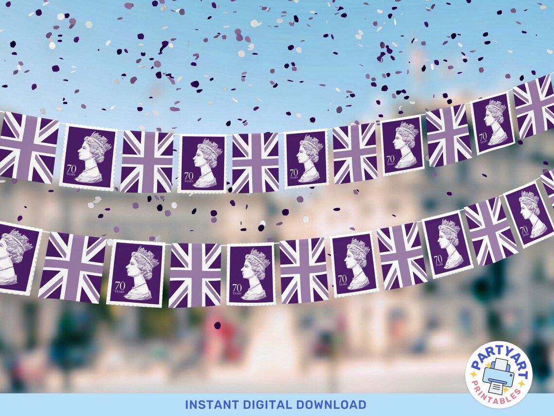Jubilee Bunting Printable Queens Platinum Jubilee Bunting Instant ...