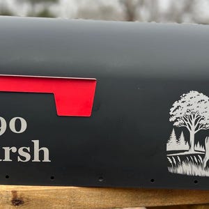 Custom Engraved Galvanized Steel Mailbox,medium Post Mount,black. - Etsy