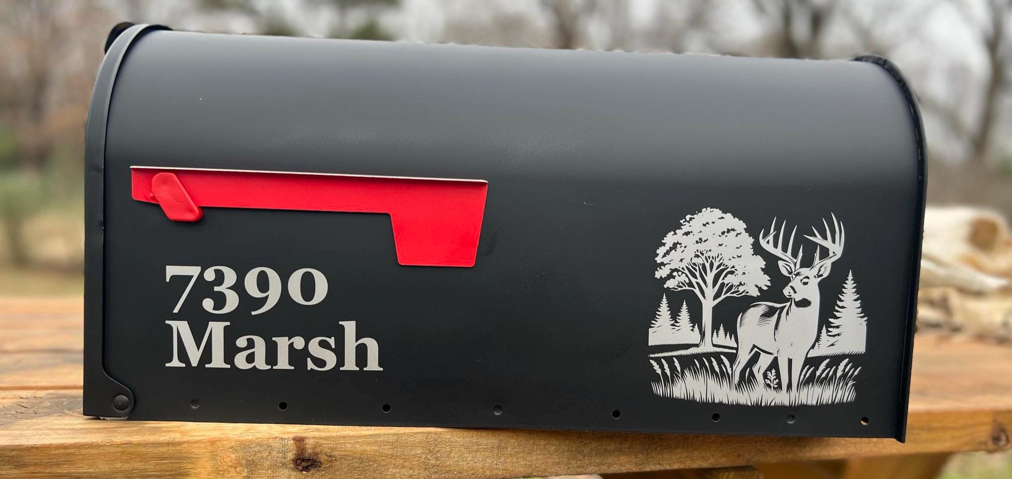 Custom Engraved Galvanized Steel Mailbox,medium Post Mount,black. - Etsy
