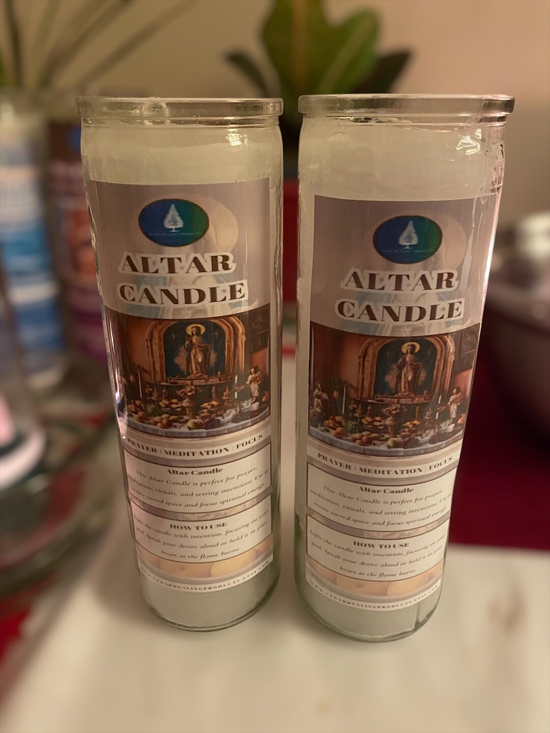 Altar Candle | 7-day Prayer Candle | for Meditation, Prayer, Worship ...