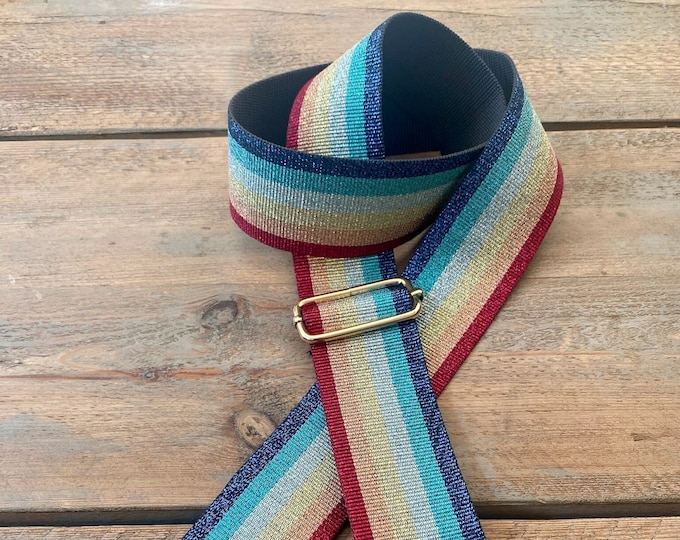 Rainbow Bag Strap, Glitter Stripe Bag Strap, Sparkly Stripes Purse ...