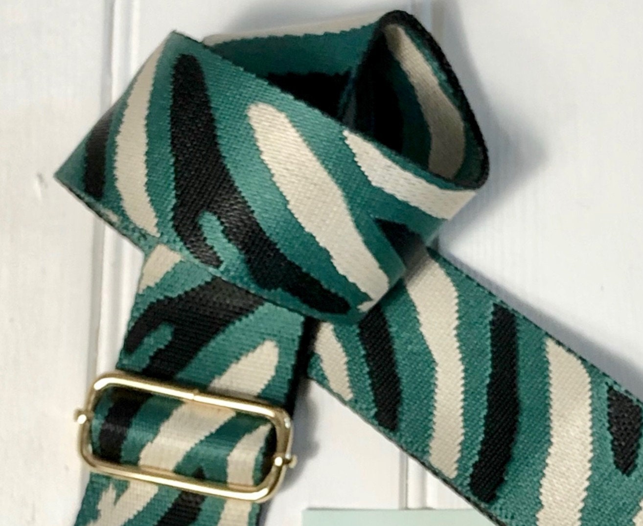 Green Animal Bag Strap Tiger Stripe Bag Strap Green Animal - Etsy