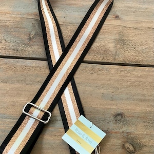 Glitter Stripe Bag Straps, Stripy Cross Body Bag Straps, Stripe Strap ...