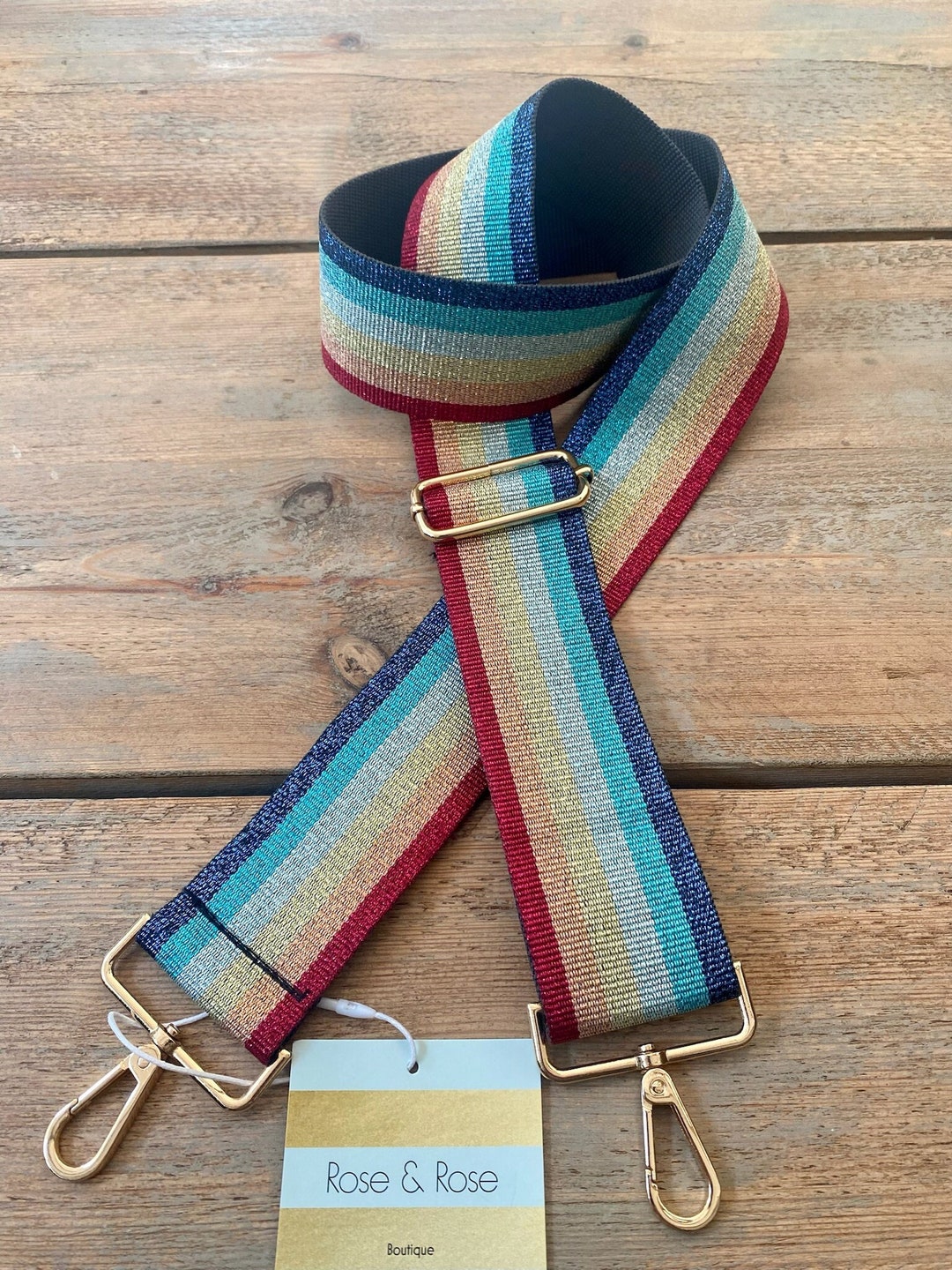 Rainbow Bag Strap, Glitter Stripe Bag Strap, Sparkly Stripes Purse ...