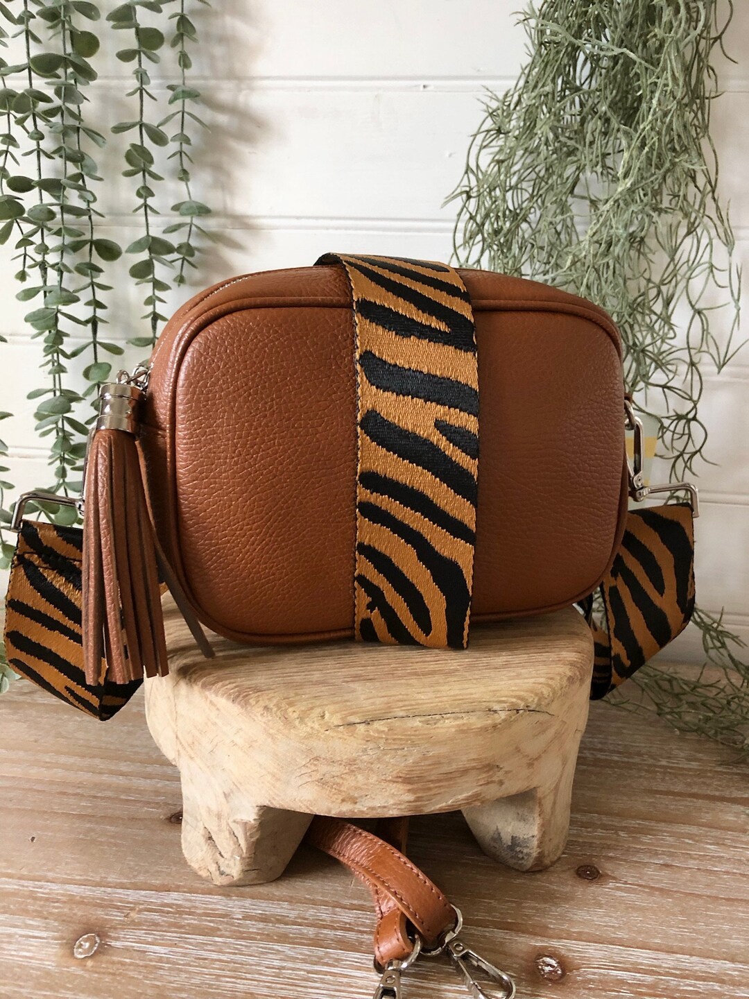 Tan Crossbody Bag, Dark Tan Leather Cross Body Bag, Brown Leather ...