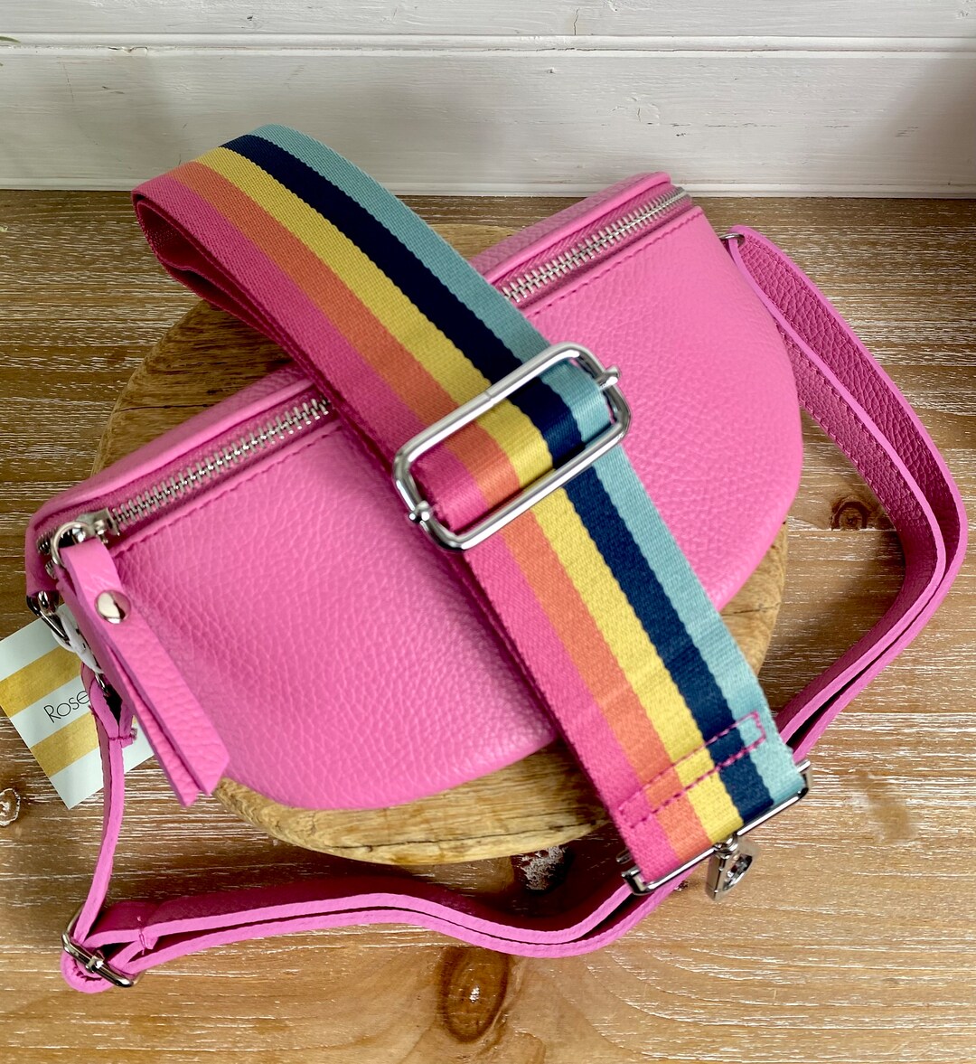 Pink Sling Bag, Pink Bum Bag, Barbie Pink Bag, Candy Pink Waist Bag ...