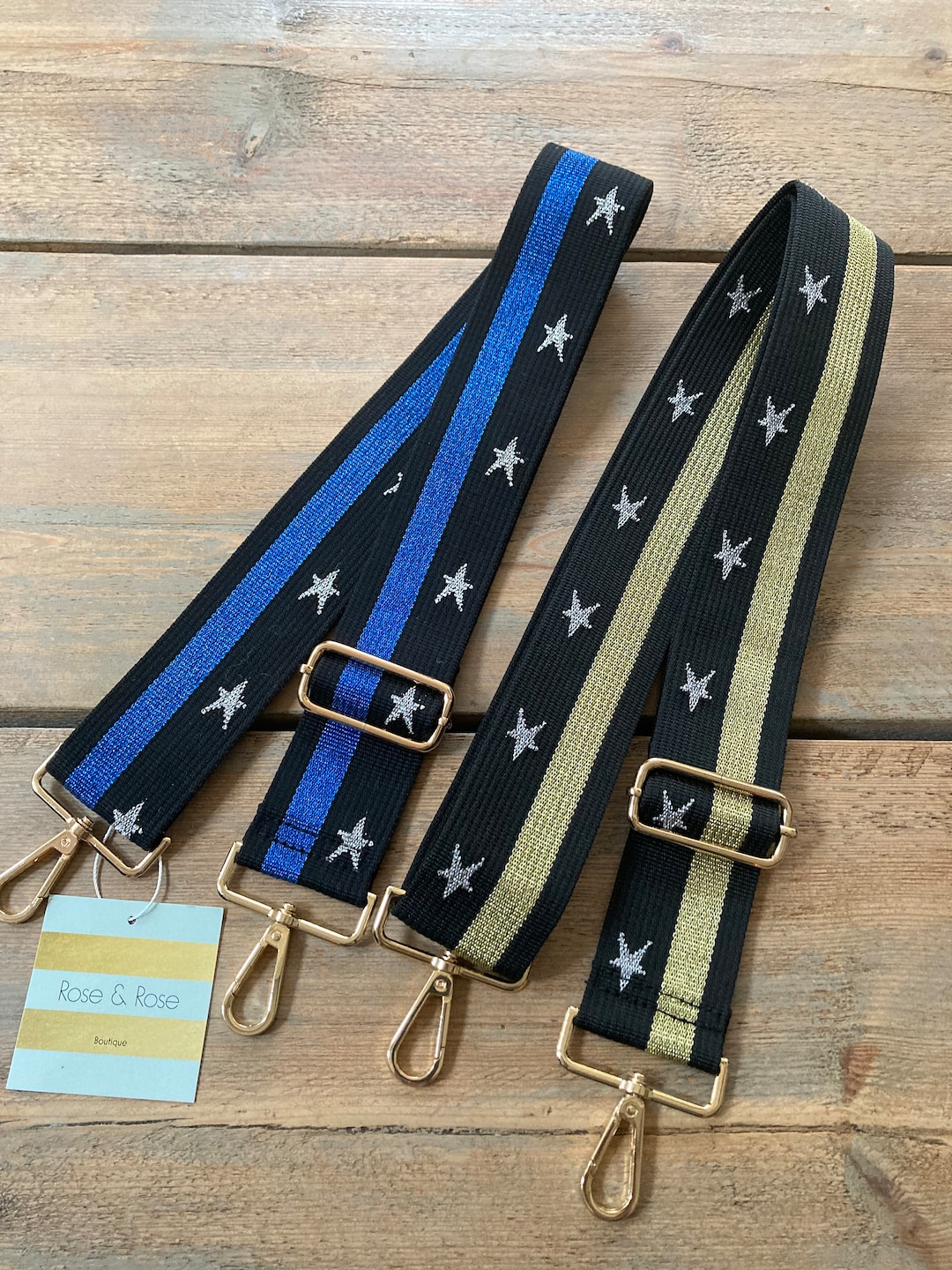 Black Bag Strap Black Crossbody Bag Straps Stars and Stripes - Etsy